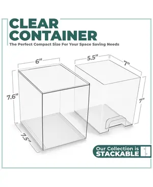 SORBUS Acrylic Drawer Organizers Makeup Case Pull-out Drawers
