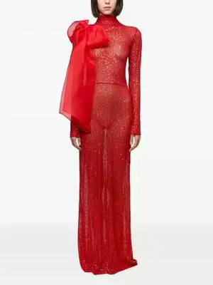 ATU BODY COUTURE Sequined Gown - Red