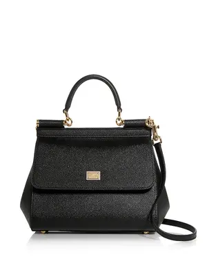 Dolce & Gabbana Medium Sicily Handbag - Black