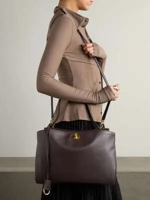Balenciaga Rodeo Medium Leather Shoulder Bag - Brown