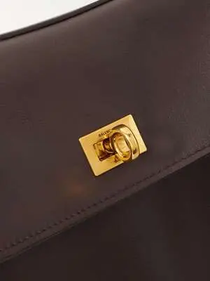Balenciaga Rodeo Medium Leather Shoulder Bag - Brown