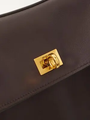 Balenciaga Rodeo Medium Leather Shoulder Bag - Brown