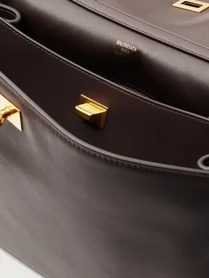 Balenciaga Rodeo Medium Leather Shoulder Bag - Brown