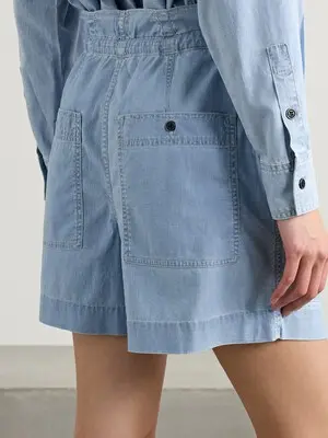 MARANT ETOILE Valdina Cotton-chambray Shorts