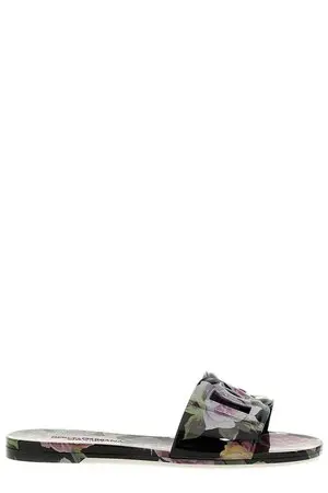 Dolce & Gabbana Floral Printed Slides Multi