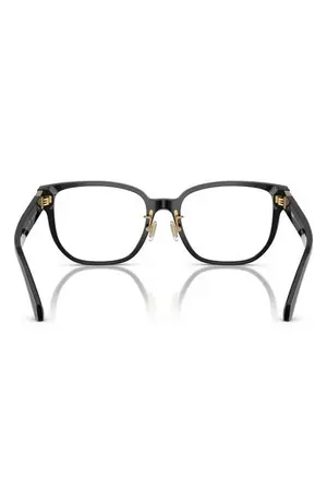 Versace 54mm Square Eyeglasses - Black