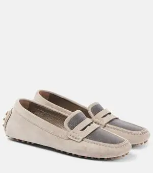 Brunello Cucinelli Almond Toe Flats For Women
