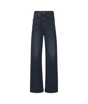 Khaite Bonnie High-rise Wide-leg Jeans - Blue