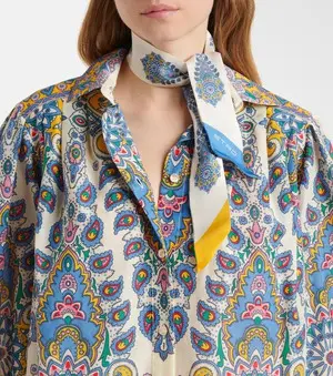Etro Paisley Silk Scarf