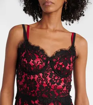 Dolce & Gabbana Floral Lace Slip Dress