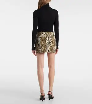 Blumarine Leopard-print Mini Skirt