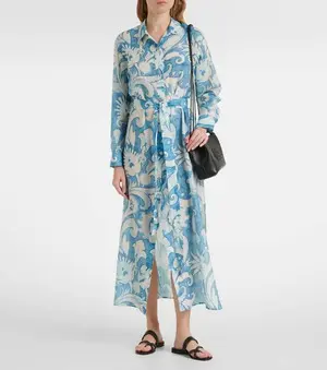 Etro Paisley Cotton And Silk Shirt Dress - Multicoloured