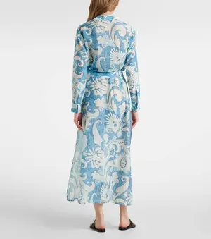 Etro Paisley Cotton And Silk Shirt Dress - Multicoloured