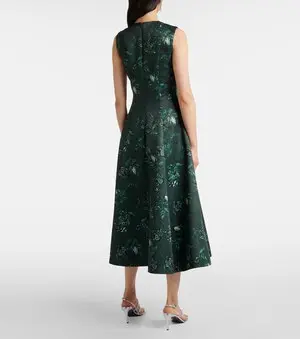 EMILIA WICKSTEAD Mara Floral Taffeta Gown