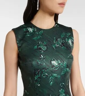 EMILIA WICKSTEAD Mara Floral Taffeta Gown