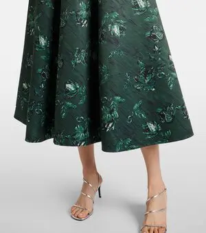 EMILIA WICKSTEAD Mara Floral Taffeta Gown
