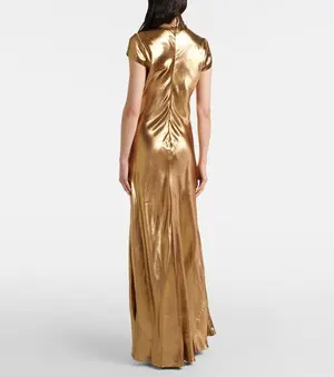 Galvan Solar Gaze Scarf-detail Gown