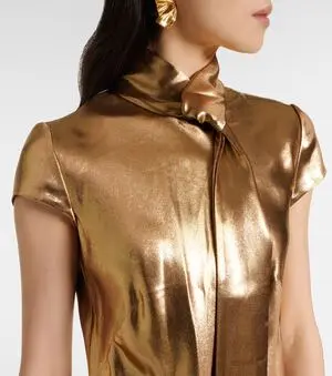 Galvan Solar Gaze Scarf-detail Gown