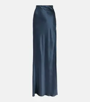 THE SEI Asymmetric Maxi Skirt - Blue