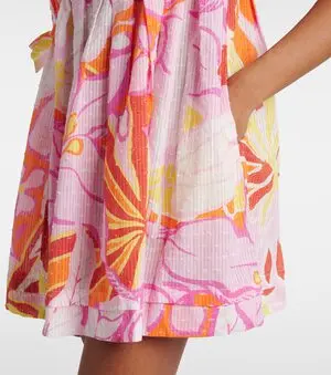 Poupette St Barth Catalina Printed Cotton Mini Dress
