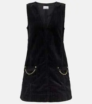 GANNI Cotton Corduroy Mini Dress