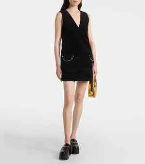GANNI Cotton Corduroy Mini Dress