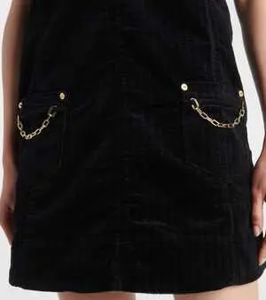 GANNI Cotton Corduroy Mini Dress