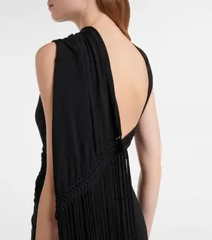 Faithfull The Brand Laon Draped Macramé-trimmed Top