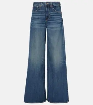 NILI LOTAN Rolland Wide-leg Jeans - Blue
