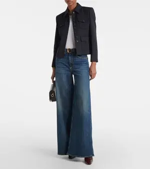 NILI LOTAN Rolland Wide-leg Jeans - Blue