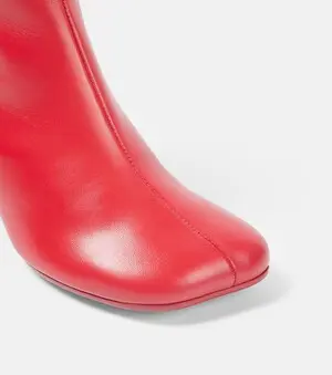 MAISON MARGIELA Anatomic Leather Ankle Boots - Red