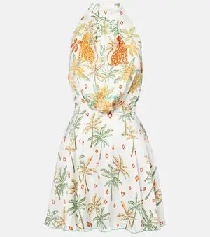 Poupette St Barth Cassandra Halterneck Mini Dress - Multicoloured