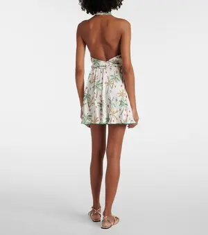 Poupette St Barth Cassandra Halterneck Mini Dress