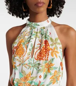 Poupette St Barth Cassandra Halterneck Mini Dress