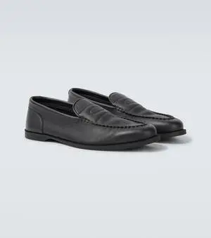 John Lobb Pace Leather Loafers - Black