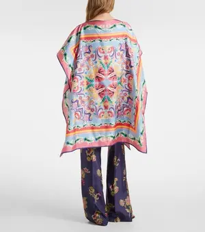 Etro Printed Silk Foulard Top