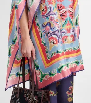 Etro Printed Silk Foulard Top