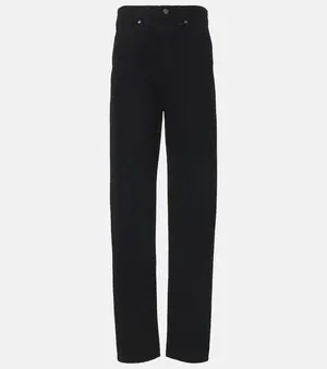 Khaite Corben High-rise Tapered Jeans - Black
