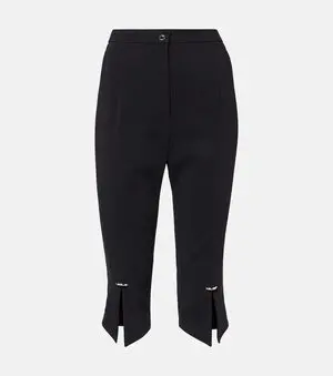 MUGLER Pierced Capri Pants - Black