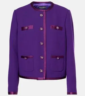 Dolce & Gabbana Crêpe Jacket - Purple