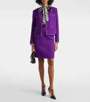 Dolce & Gabbana Crêpe Jacket - Purple