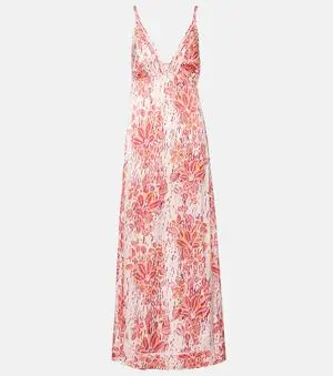 Poupette St Barth Poupette St Barth Cassandra Floral Maxi Dress Pink