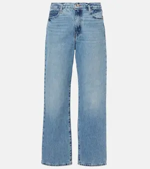 FRAME Le Jane Cropped Straight Jeans - Blue