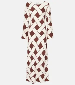 Rixo Alondra Maxi Dress - Brown