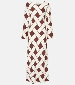 Rixo Alondra Maxi Dress - Brown