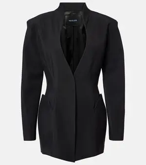 MUGLER Oversized Blazer - Black