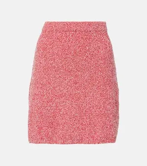 FERRAGAMO Cotton-blend Miniskirt - Red