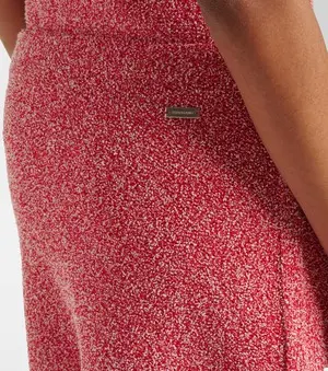 FERRAGAMO Cotton-blend Miniskirt - Red