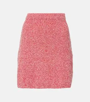 FERRAGAMO Cotton-blend Miniskirt - Red