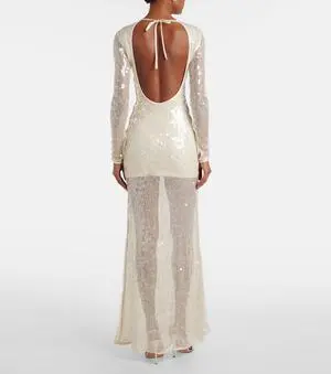 David Koma Sequined Gown